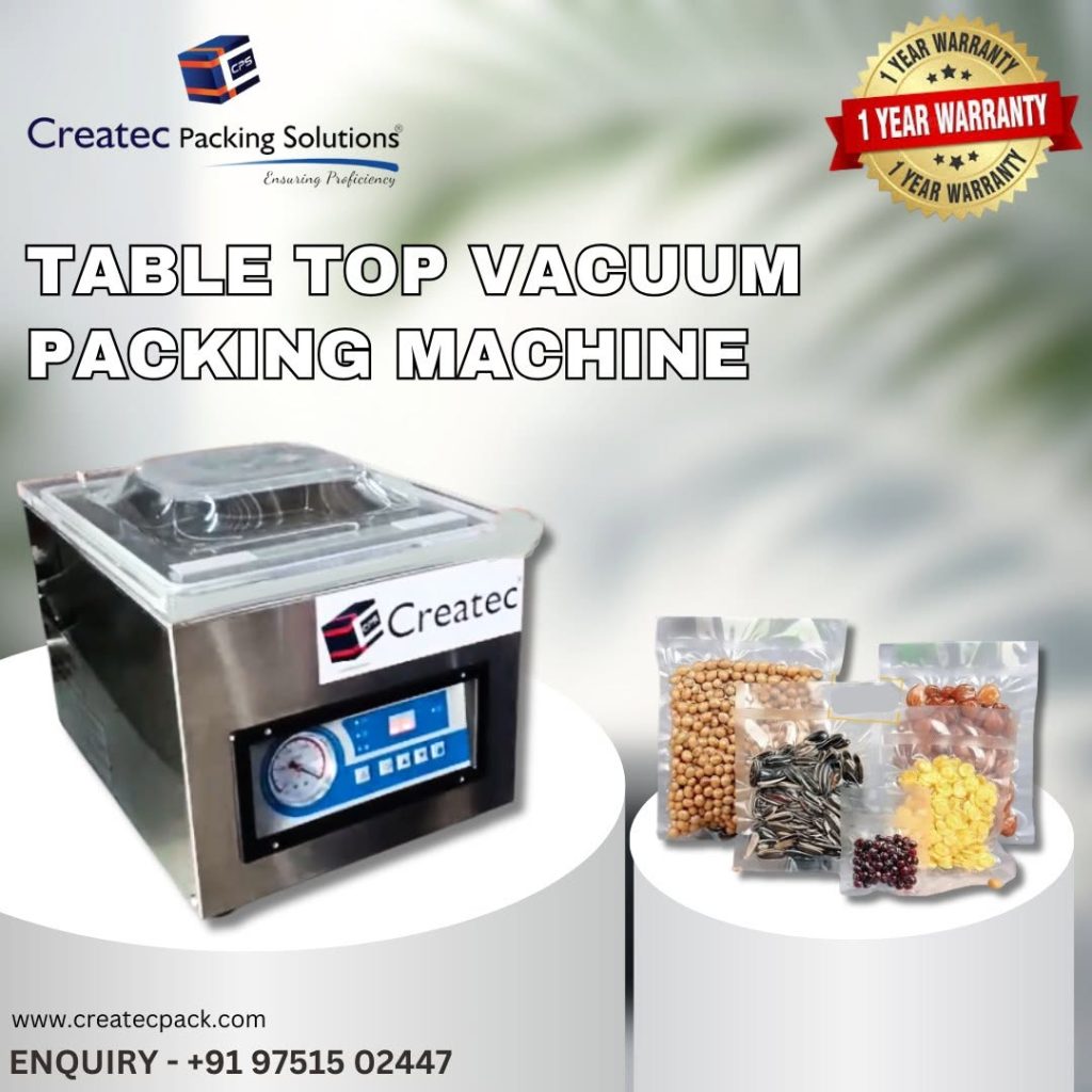 vacuum packaging machine (vertical type) - Createc Packing Solutions